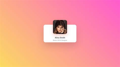Codepen Animated Profile Card Card Hover Effect