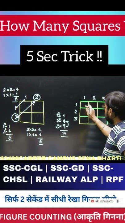 Best trick for counting figures 😱| counting squares trick |#mathstricks #reels #reasoning - YouTube
