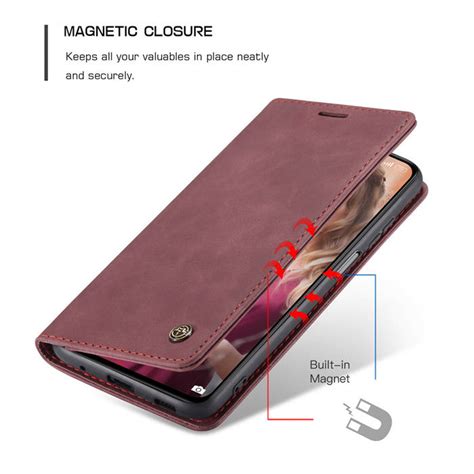 CaseMe Xiaomi Redmi Note 10 Pro Note 10 Pro Max Wallet Stand Case Red