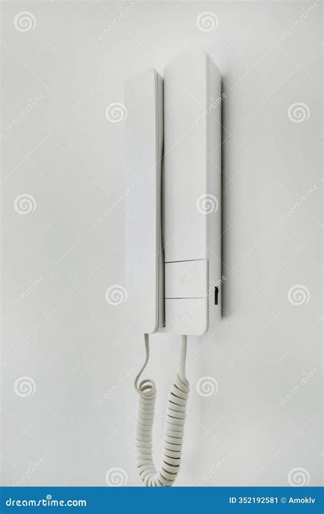 Close Up Simple Modern Home Intercom System Stock Image Image Of Bottle Security 352192581