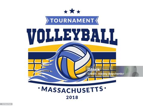 배구 상징 아이콘 배구 공 그물 및 밝은 배경에 불꽃 템플릿 디자인 배구에 대한 스톡 벡터 아트 및 기타 이미지 배구 배구공 Championship Istock