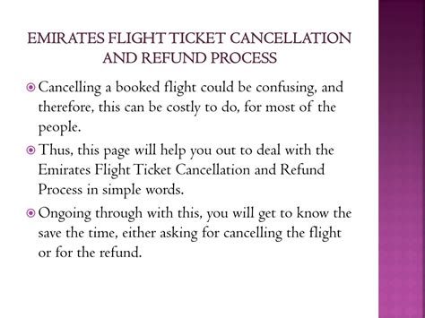 Ppt Emirates Flight Ticket Cancellation And Refund Process Powerpoint Presentation Id 11587610