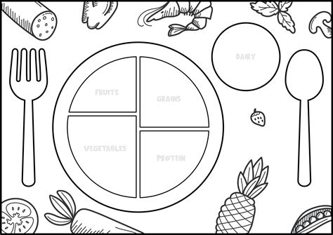 Myplate Sheet 12 Free Pdf Printables Printablee