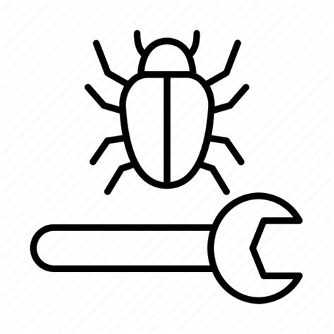 bug fixing interface internet online seo web icon download on