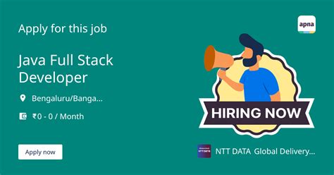 Java Full Stack Developer Job At Ntt Data Global Delivery Services Ltd In Bengalurubangalore Apna