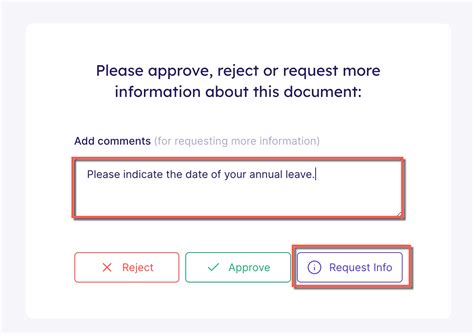 Allow Approvers To Request More Information Documentation Form
