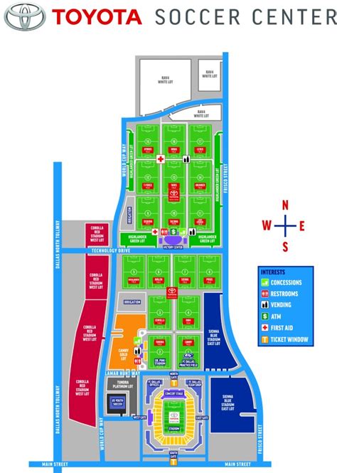 Toyota Stadium Soccer Field Map At April Langdon Blog