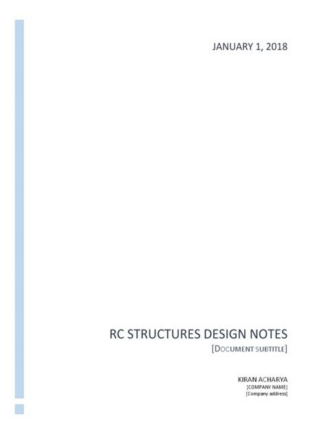 Rc Structural Design Notes Pdf Beam Structure Prestressed Concrete Rc Structural Design Notes Pdf Beam Structure Prestressed Concrete