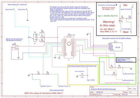 Arduino Digital Multimeter Oscilloscope N E C O