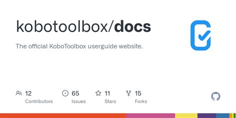 GitHub Kobotoolbox Docs The Official KoboToolbox Userguide Website