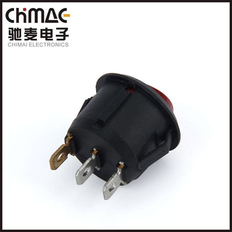 Kcd1 106 Waterproof Illuminated Round Rocker Switch T85 Rocker Switch And Rotary Switch