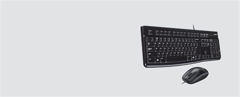 Logitech MK Wired Keyboard And Mouse For Windows Optical Wired Mouse USB Plug And Play Full