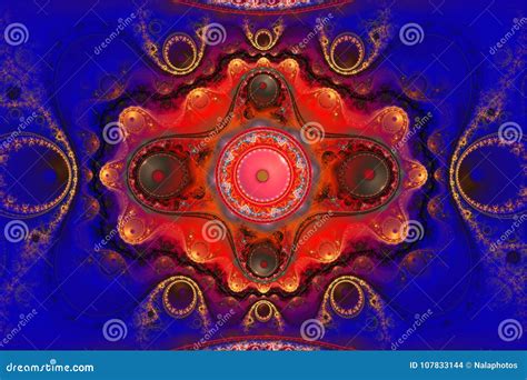 Fractal Mathematic Algorithm Generated Art Picture Illustration Can