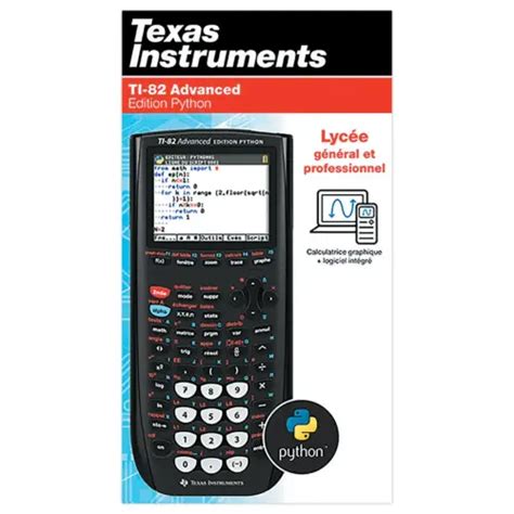 Calculatrice Ti 82 Advanced Edition Python Noir Calculatrices