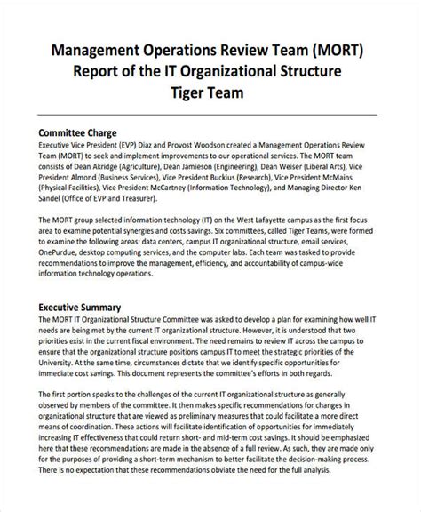 45 Management Report Examples To Download