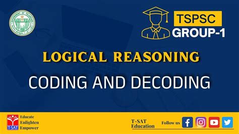Logical Reasoning Coding And Decoding Tspsc Group 1 T Sat