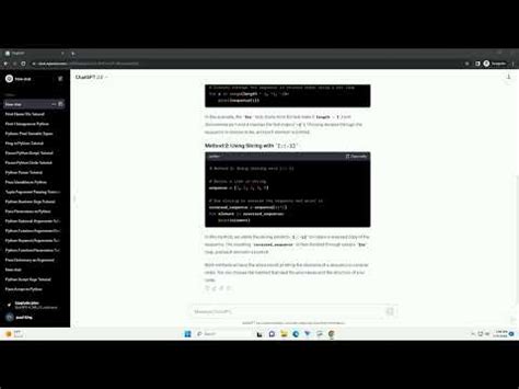 How To Print Reverse Loop In Python YouTube