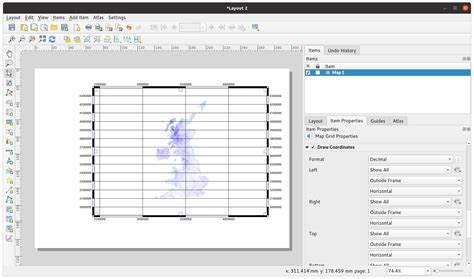 Setting The Coordinates In A QGIS Layout Right Geographic Information Systems Stack Exchange