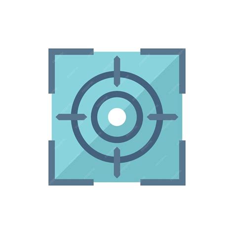 Premium Vector Focus Career Icon Flat Vector Work Goal Self Point