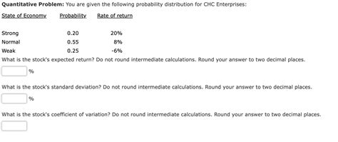 Solved Quantitative Problem You Are Given The Following Chegg