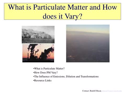 PPT What Is Particulate Matter And How Does It Vary PowerPoint Presentation ID