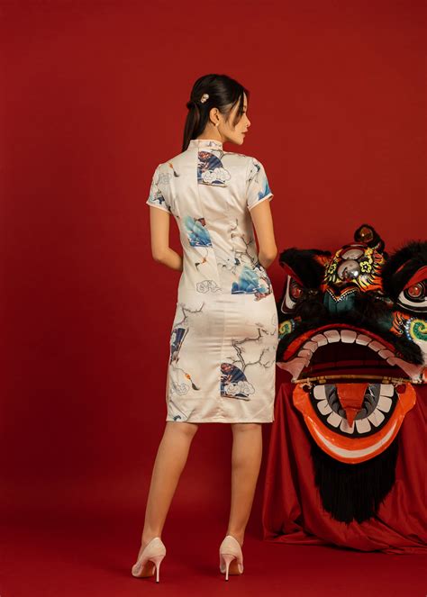 novel odyssey midi qipao dreamscaped