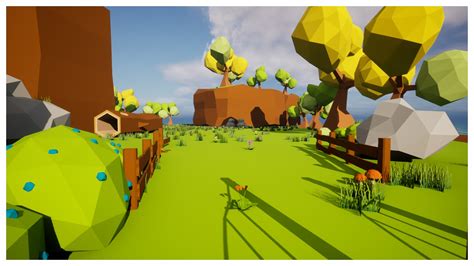 5 Low Poly Environments For Your Game 4 Seasons In Environments Ue
