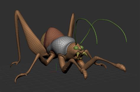 Mutant Grasshopper 3d Model Cgtrader