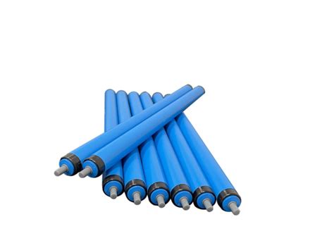 20mm Pvc Conveyor Rollers Light Blue Fda 6mm Spring Loaded 8kgs Kbr