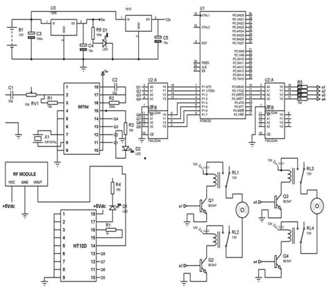 Circuit Diagram Of GSM Remote Controlled Based Robotic Car Download Scientific Diagram