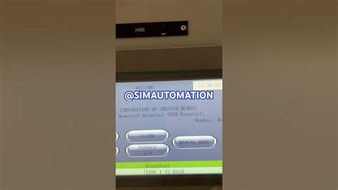 Tank Level Monitoring System Roject At Kem Hospital By Simautomation With Wecon Make Plc And Hmi