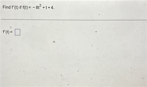 Solved Find F T If F T T T F T Chegg Com