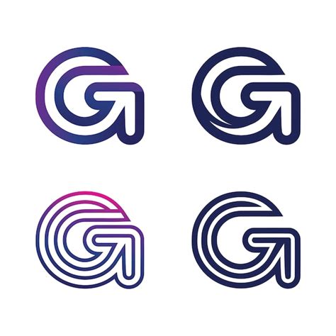 premium vector g letter vector illustration icon