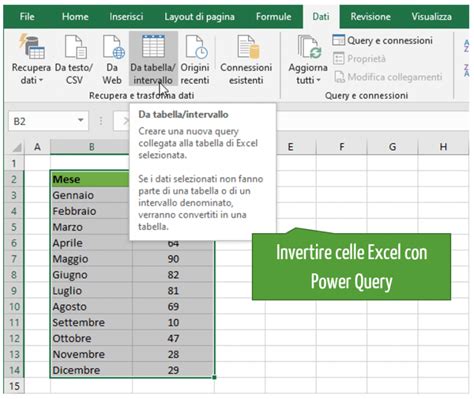 Invertire Celle Excel Macro E Power Query Excel Per Tutti