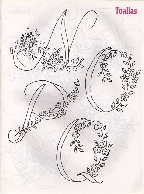 Moldes Para Artesanato Em Tecido Alfabetos Para Bordar E Pintar