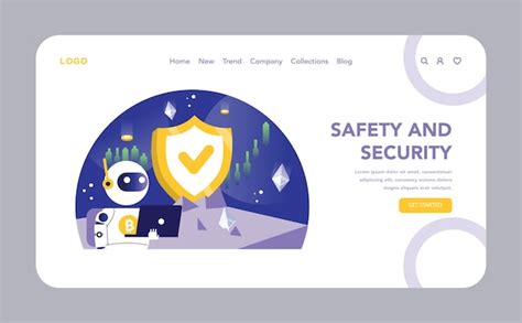 Premium Vector Safety And Security Web Or Landing Page An