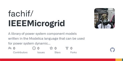 Github Fachif Ieeemicrogrid A Library Of Power System Component Models Written In The