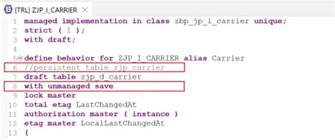 Abap Restful Application Programming Model 17 Managed With Unmanaged Save Discovering Abap