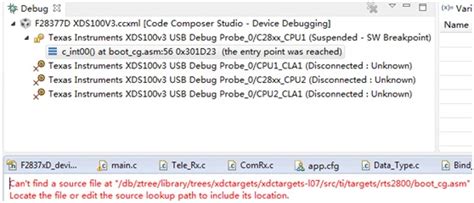 Ccstms320f28377d Program Load Error After Allocating Text Section