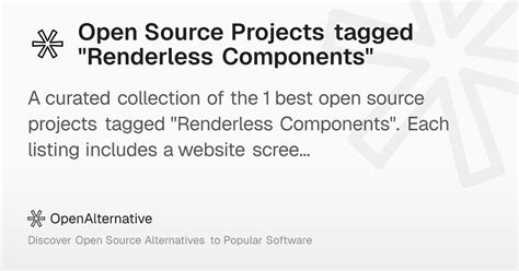 Open Source Projects Tagged Renderless Components