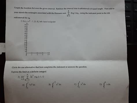 Solved Graph The Function F X Over The Given Interval Chegg