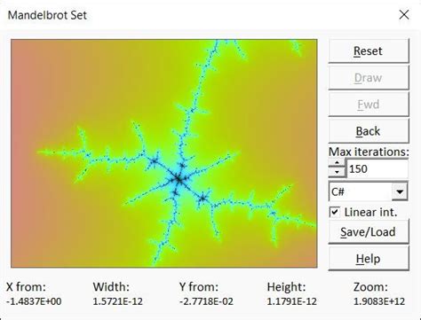 Mandelbrot Set Viewer Vba Vs C