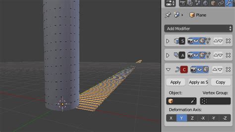 Modifiers Object On Curve Wont Stay Flat Blender Stack Exchange