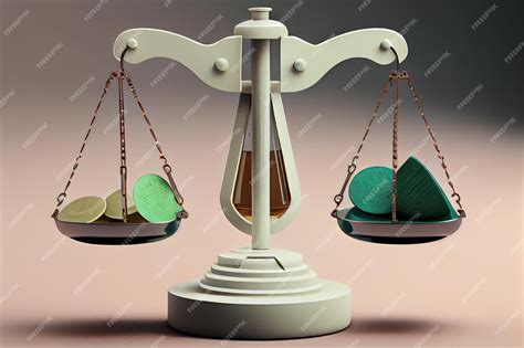 Premium Ai Image A Pair Of Scales With The Side With Heavier Objects
