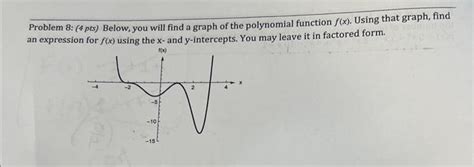 solved problem 8 4 pts below you will find a graph of