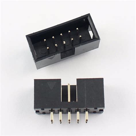 10pin Straight Male Shrouded Idc Socket 10pin Straight Male Shrouded Idc Socket