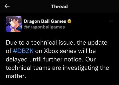 Xbox Series S X Version Of Kakarot Has Been Delayed R Kakarot