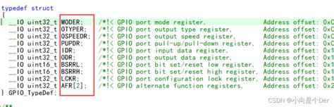嵌入式学习笔记——使用寄存器编程操作gpiogpio寄存器 Csdn博客