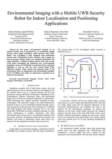 Pdf Environmental Imaging With A Mobile Uwb Security Robot For Indoor Localisation And