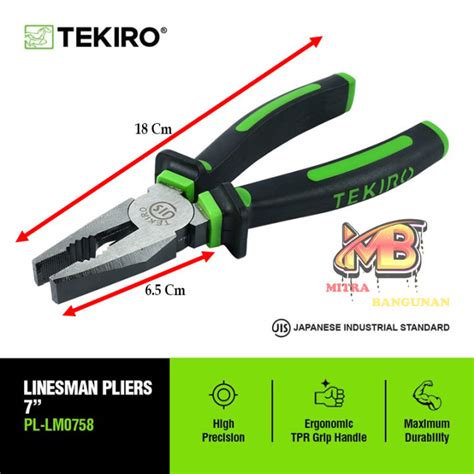 Mb Tekiro Tang Kombinasi 7 Inchi Tang Buaya Potong Linesman